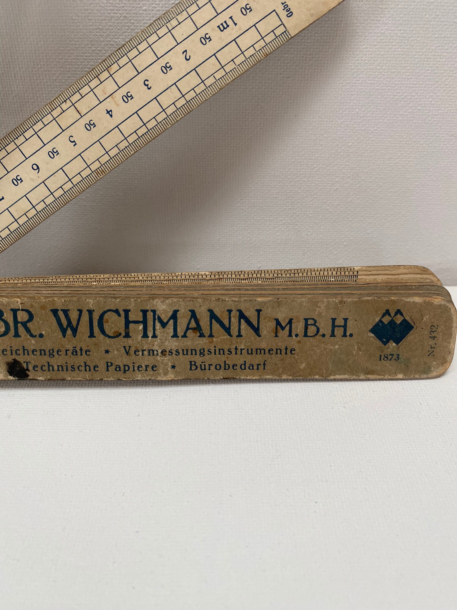 Vintage Old German Slide Rule Scale Calculator Berlin D.R.G.M.GEBR ...