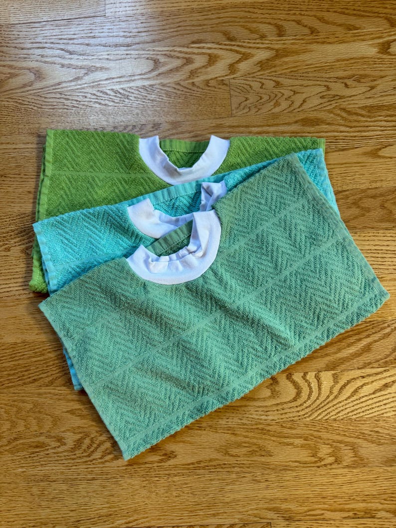 3 Towel Bibs, Colorful Ones, Toddler & Baby Bibs, Bibs, Pullover Bib - Etsy