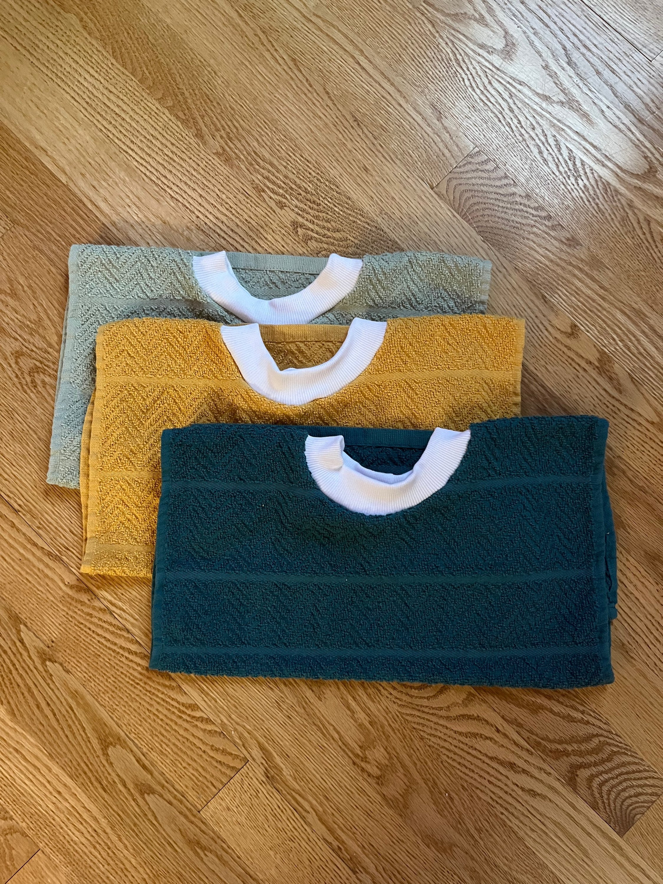 3 Towel Bibs Toddler & Baby Bibs Bibs Pullover Bib - Etsy