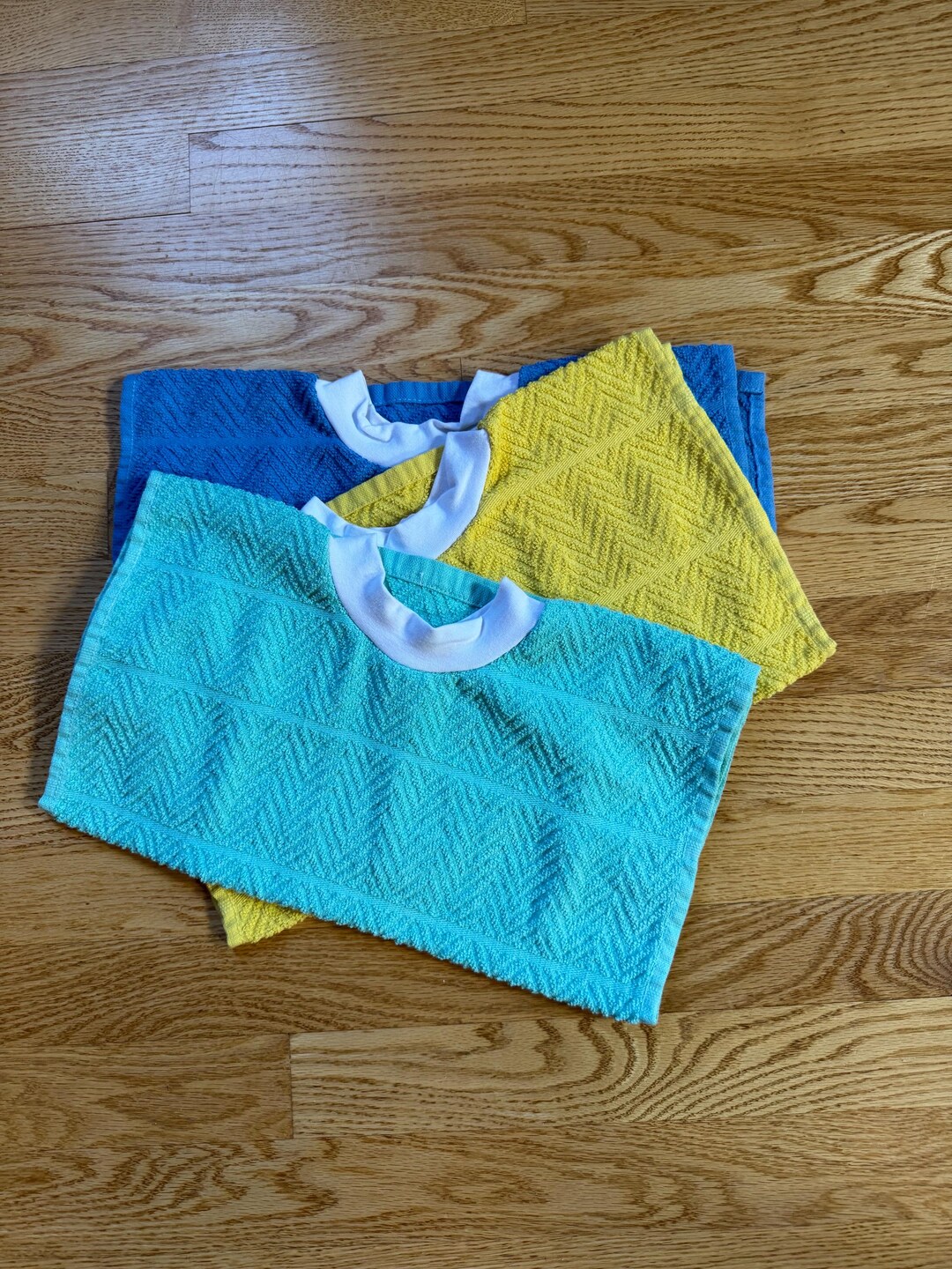 3 Towel Bibs, Colorful Ones, Toddler & Baby Bibs, Bibs, Pullover Bib - Etsy