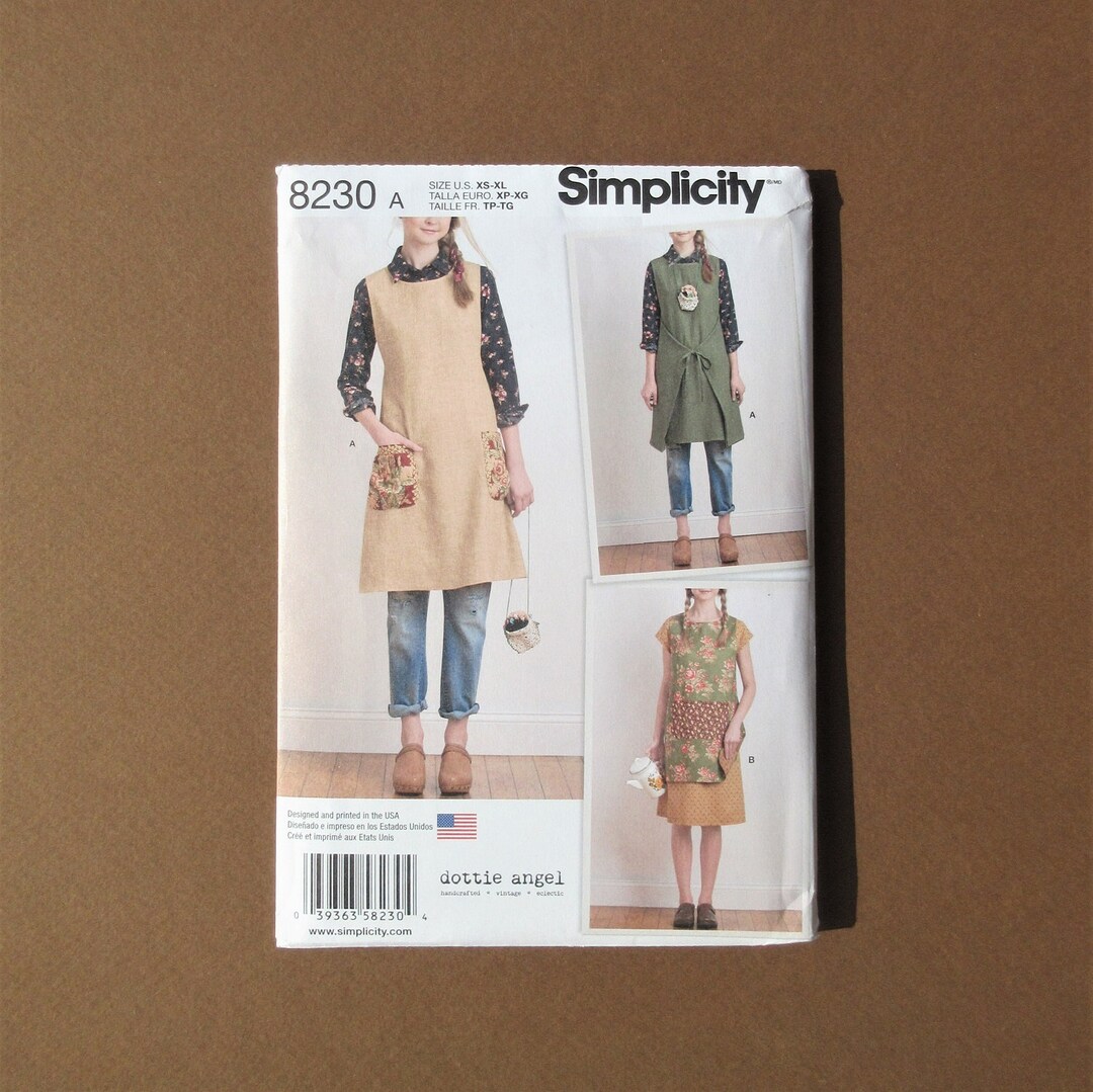 Simplicity 8230 Apron Sewing Pattern Size XS-XL - Etsy