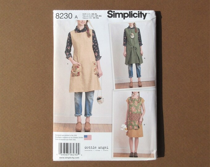 Simplicity 8230 Apron Sewing Pattern Size XS-XL - Etsy