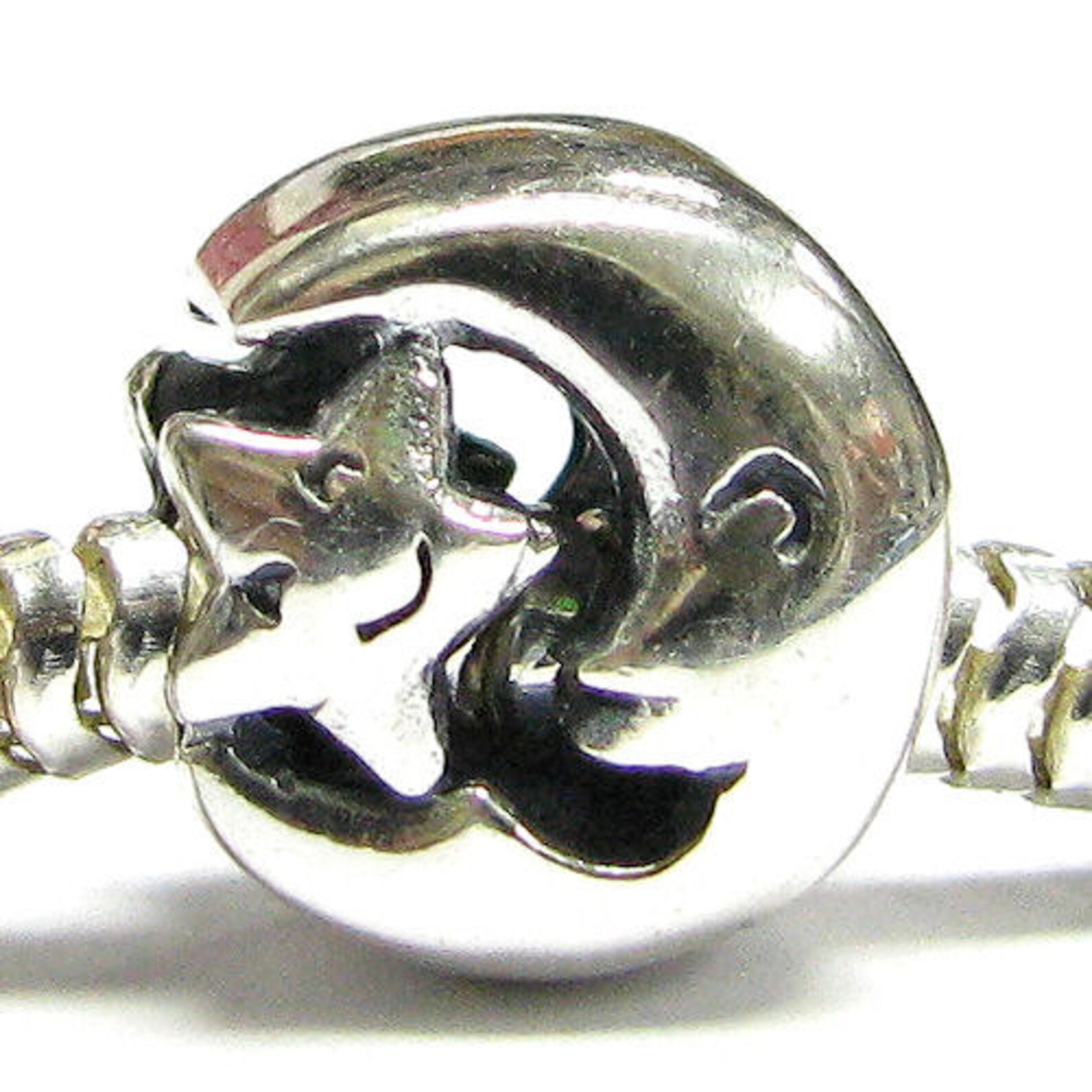 925 Sterling Silver Happy Face Smiley Moon Star Love Family | Etsy