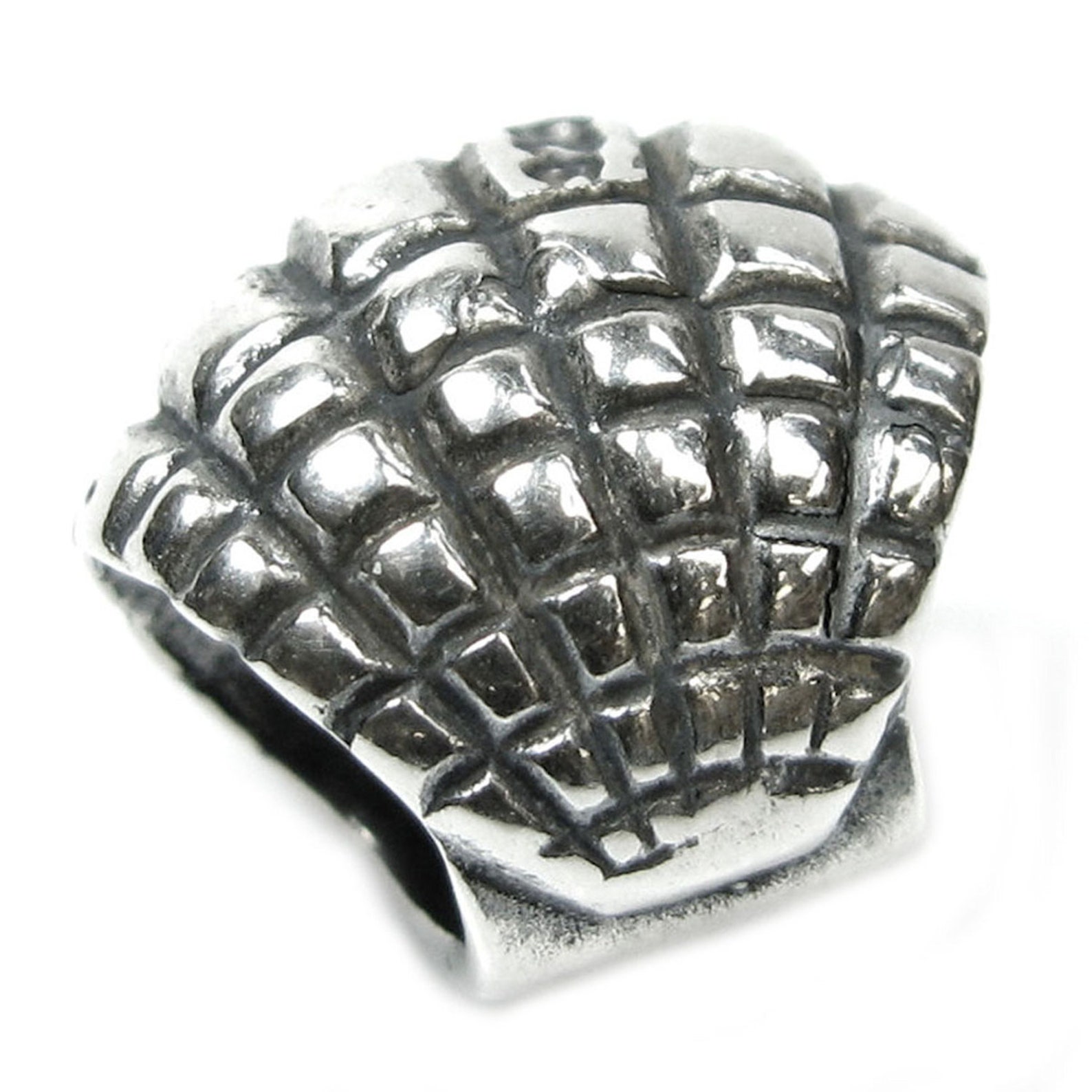 925 Sterling Silver Marine Life Clam Sea Shell Bead/charm - Etsy