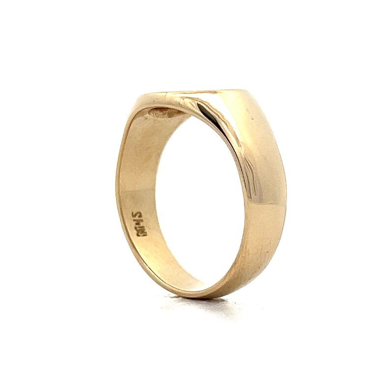 Vintage Mexican Peso Signet Ring in 14k Yellow Gold - Etsy