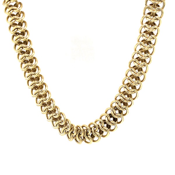 14k Gold German Chain - Etsy