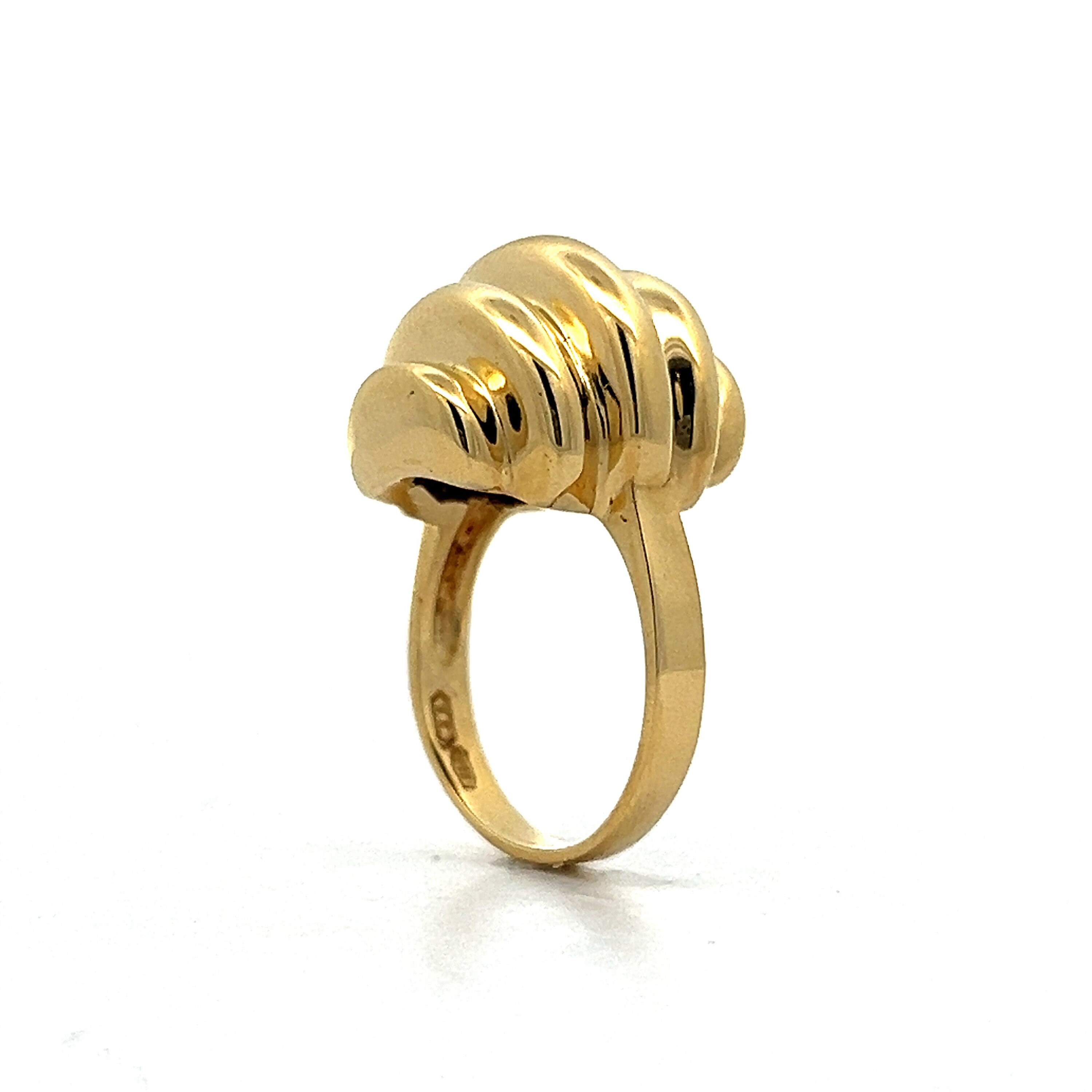 Beehive Cocktail Ring in 18k Yellow Gold - Etsy