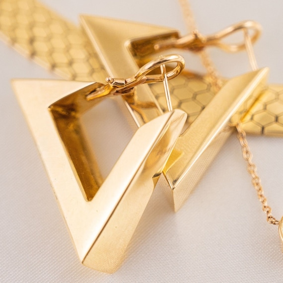 14K Solid Gold Minimalist Diamond Cut Sand Finish Nam… - Gem