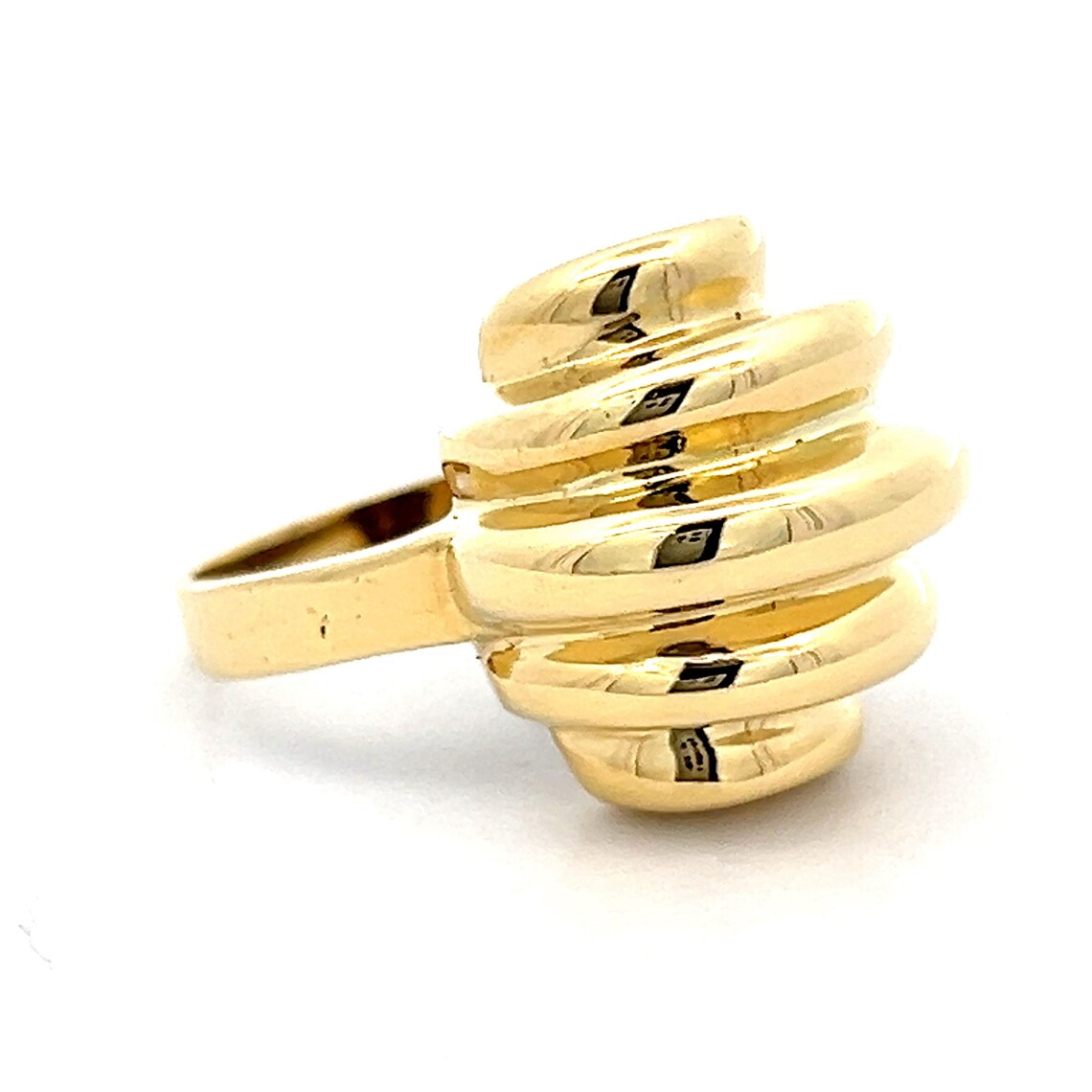 Beehive Cocktail Ring in 18k Yellow Gold - Etsy