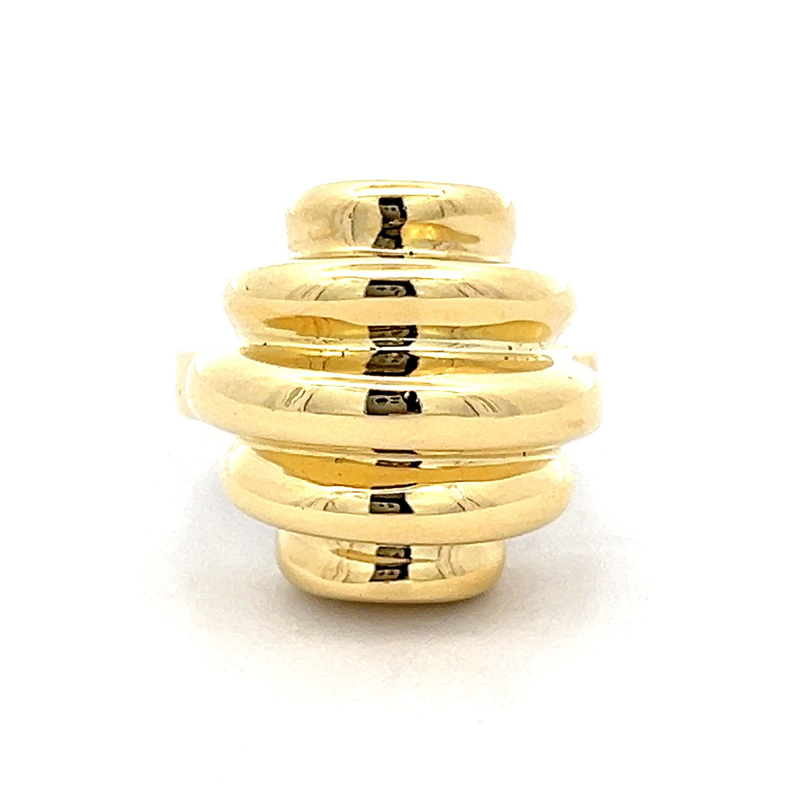 Beehive Cocktail Ring in 18k Yellow Gold - Etsy
