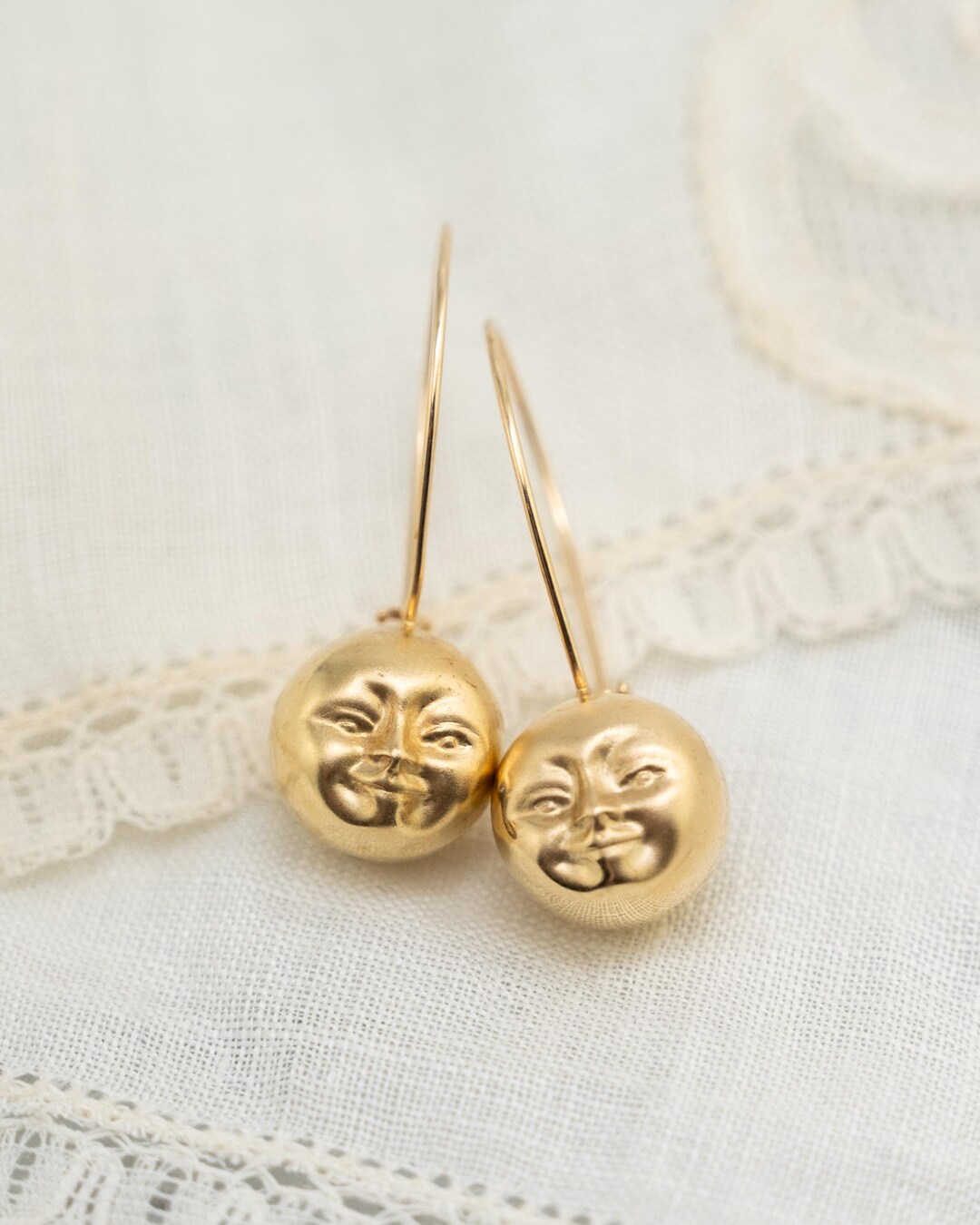 Peter Brams Celestial Drop Earrings in 14k Gold - Etsy