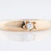 Right Hand Ring Modern .06 Round Brilliant Cut Diamond in 14k Yellow ...