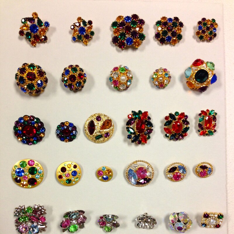 Rhinestone Button - Etsy