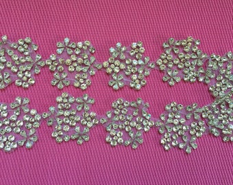 18 Inches Long Crystal Rhinestone Trim. 2 1/2 Wide Rhinestone | Etsy