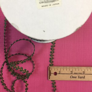 Metallic Ric Rac Ribbon, Green Zigzag Ribbon, Red Ric Rac Trim. Made in ...