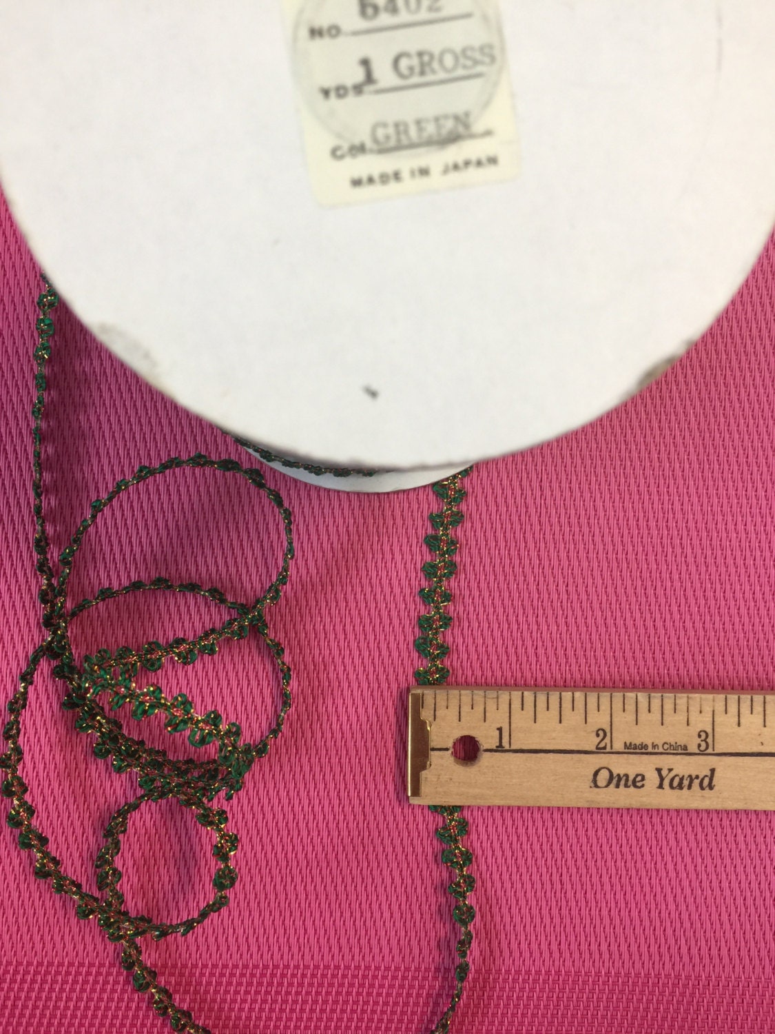 Metallic Ric Rac Ribbon Green ZigZag Ribbon Red Ric Rac | Etsy