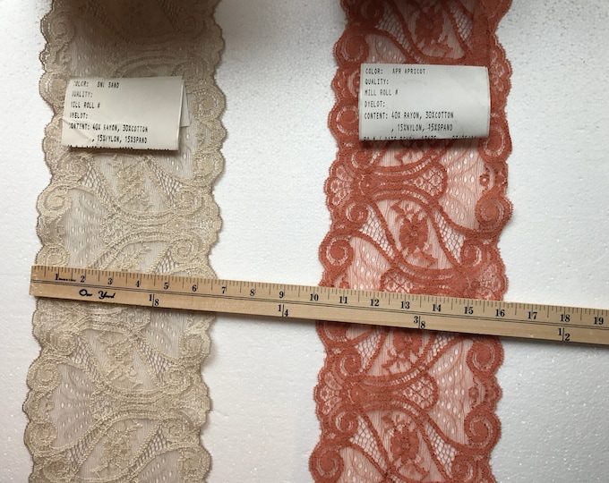 Soft Stretch Scalloped Lace. Sold by the Yard. Made in the - Etsy