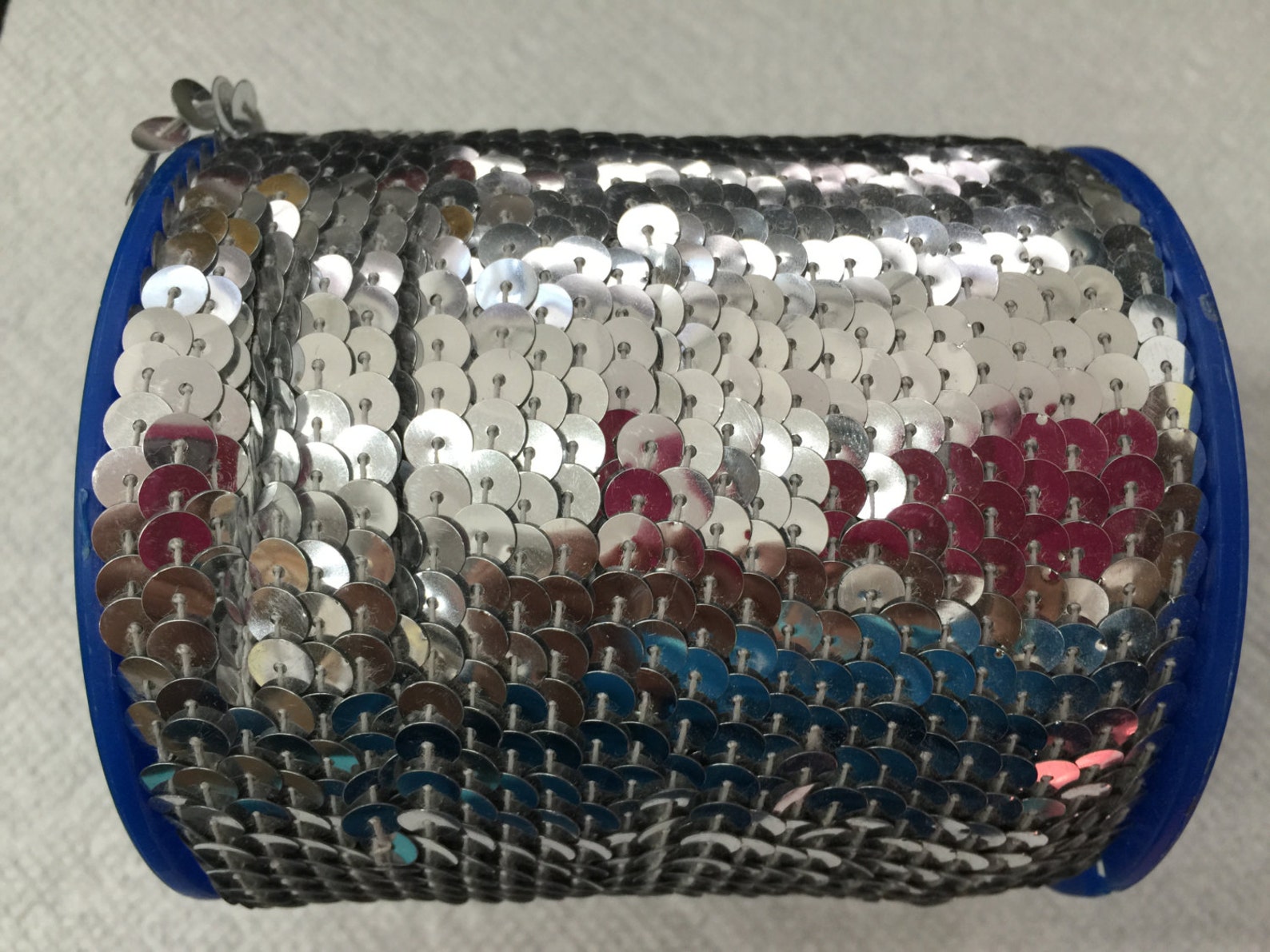 144 Yards of Flat Sequins on Roll. Silver Sequin Roll Silver Sequin ...