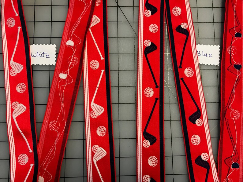 Golf Club Vintage Nautical Jacquard Ribbon. Sold by the Yard. - Etsy