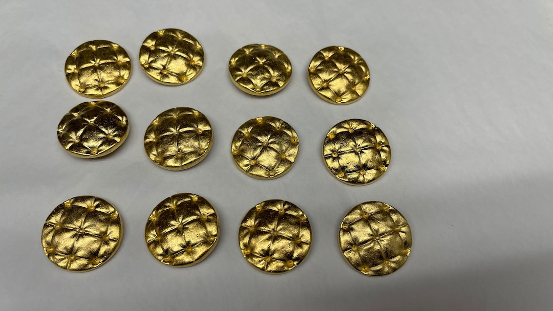 Gorgeous Gold Tone Buttons. Sold by 12 Pieces Button. - Etsy