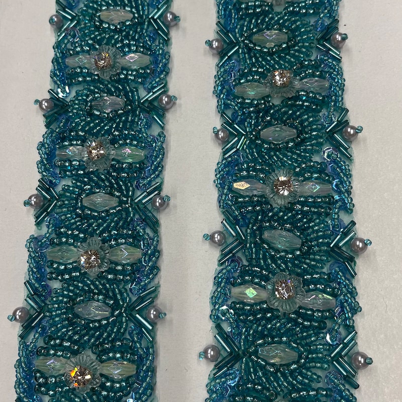 Blue Rhinestone Trim - Etsy