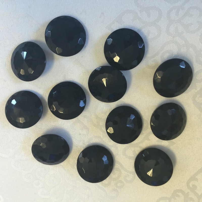 Antique Large Glass Buttons - Etsy