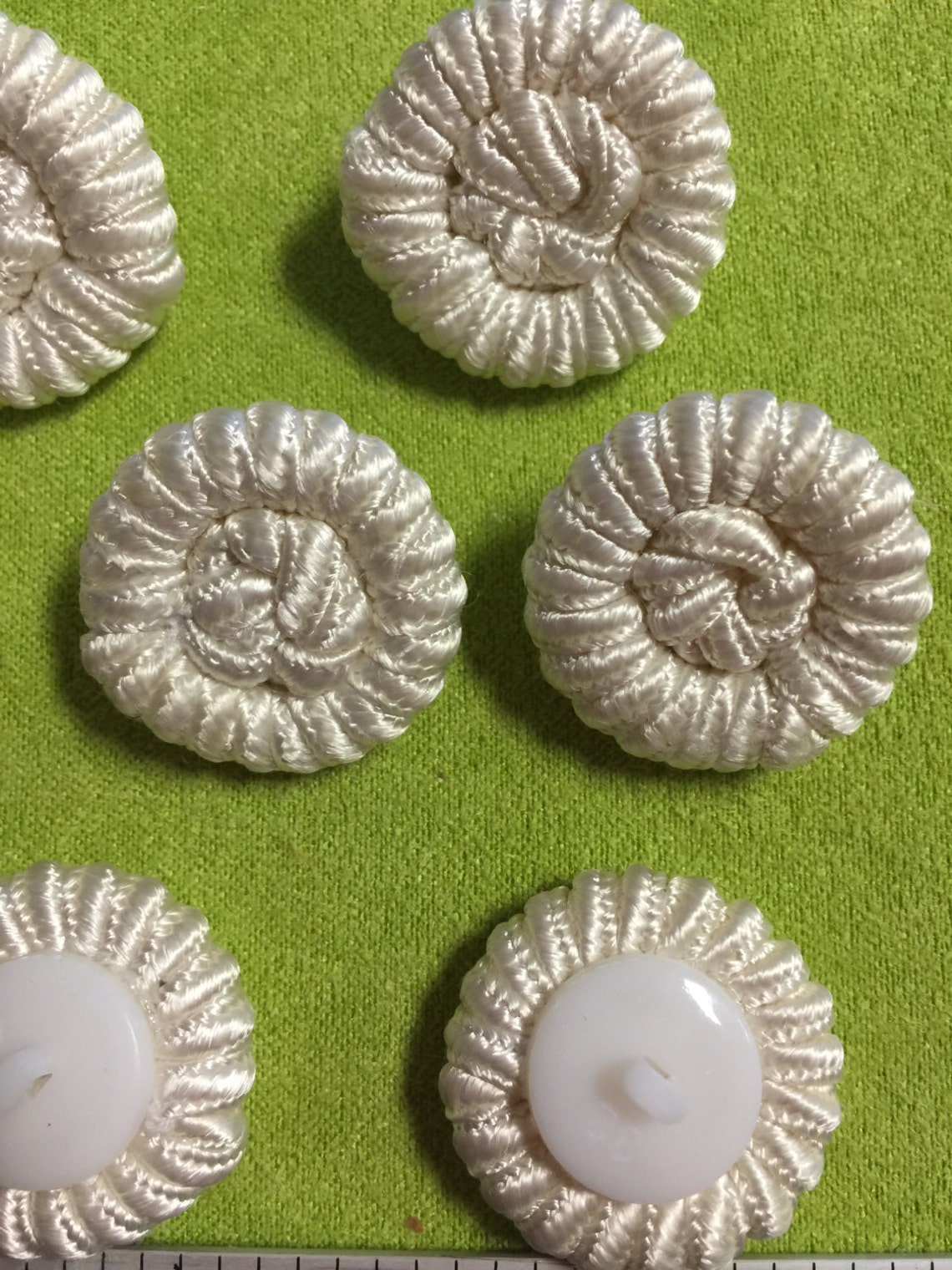 12 Passementerie Cord Braided Dome Buttons.circa Soutache Wrapped ...