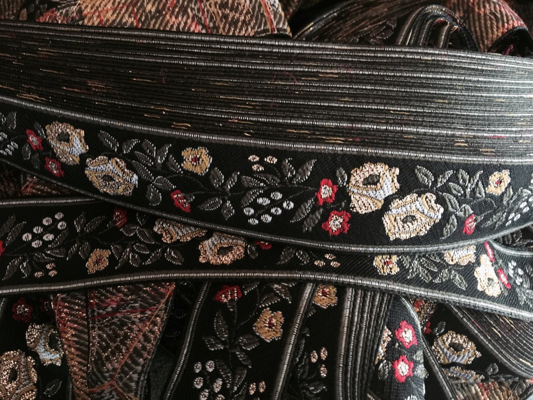 French Vintage Floral Ribbon With Beautiful Pattern. Sold by the Yard ...