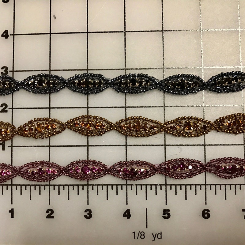 Rhinestone Trim - Etsy