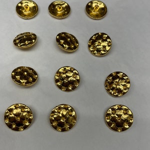 Gorgeous Gold Tone Buttons. Sold by 12 Pieces Button. - Etsy