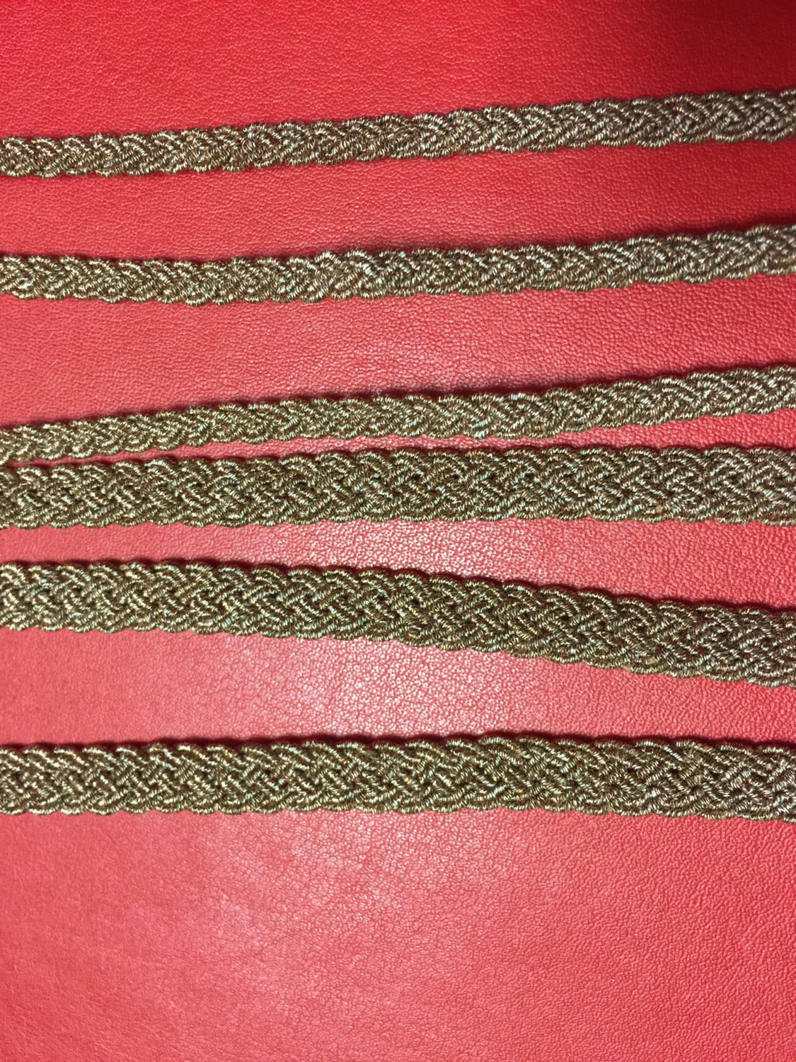 5 Yards Antique Bronze Metallic Trim Ribbon Bronze Braid. Made | Etsy