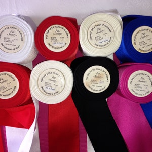 Satin Ribbon: Society Rayon Satin Ribbon Collection. 2 7/8” Wide, Made ...