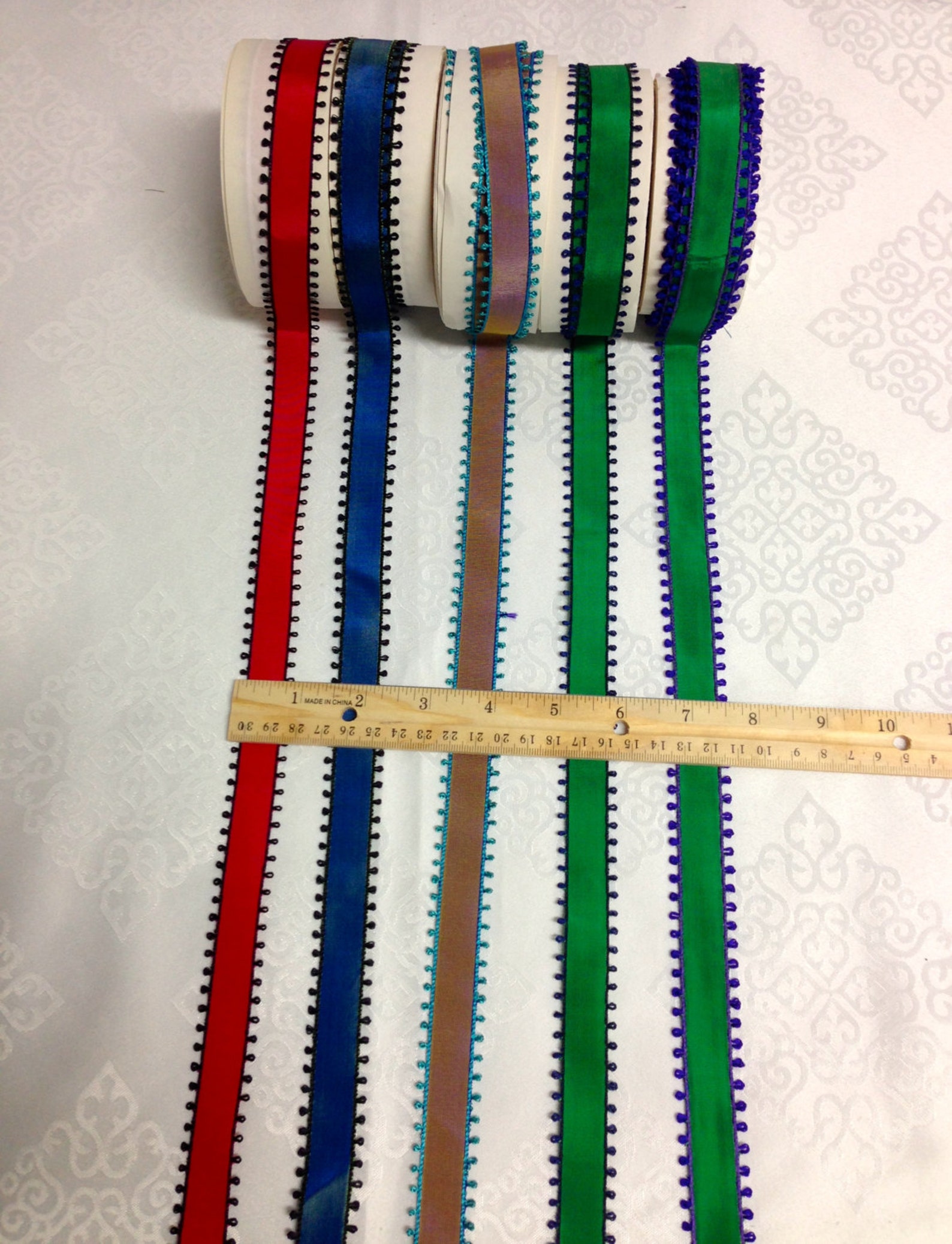 French Vintage Picot Ribbon Made in France Pattern Changeable | Etsy