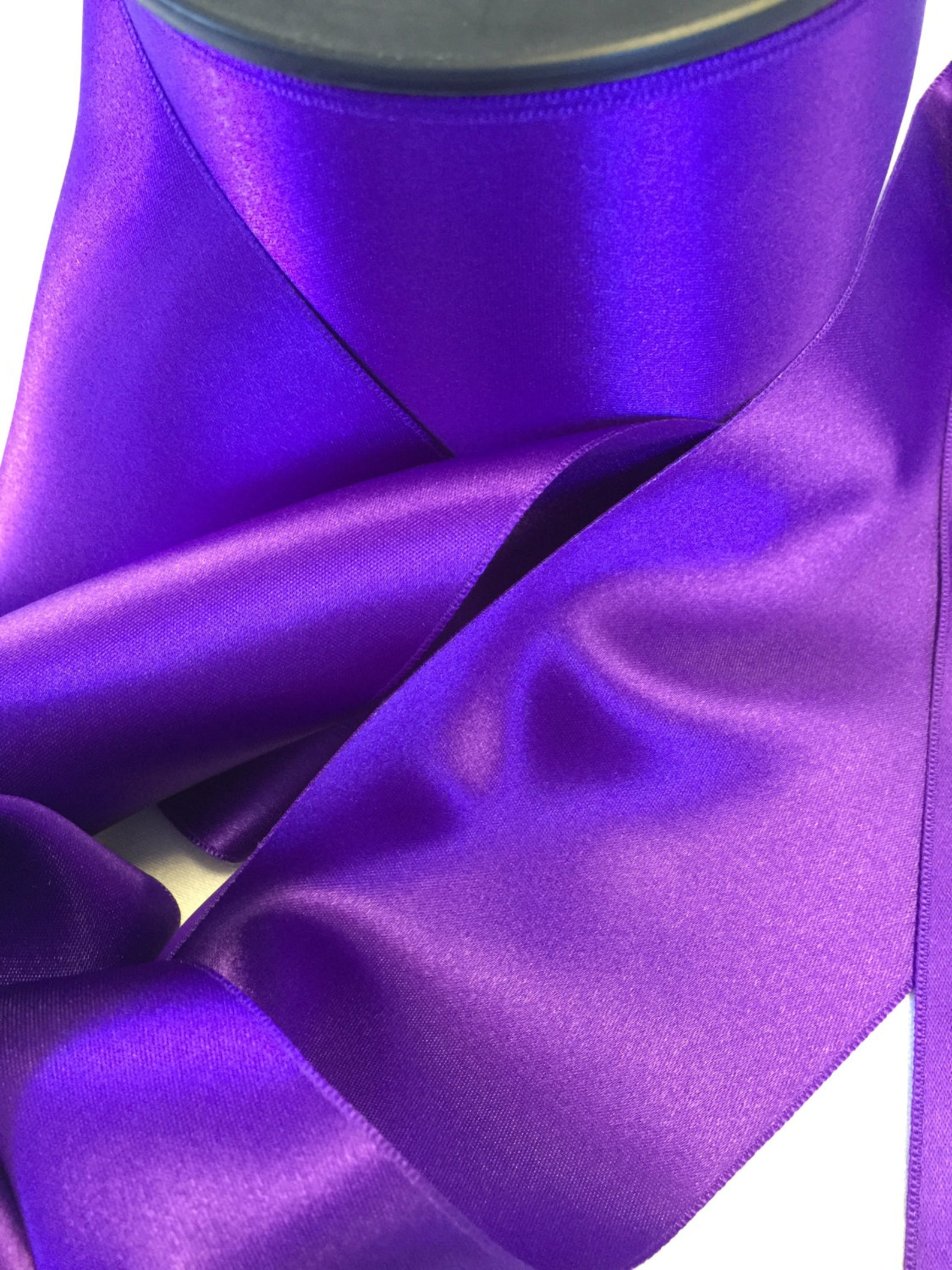 Vintage Purple Ribbon Double Faced. Sold Be the Yard.purple | Etsy