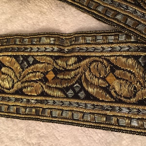 Heavy Vintage Metallic Ribbon. Made in W.germany. Sold by the Yard ...