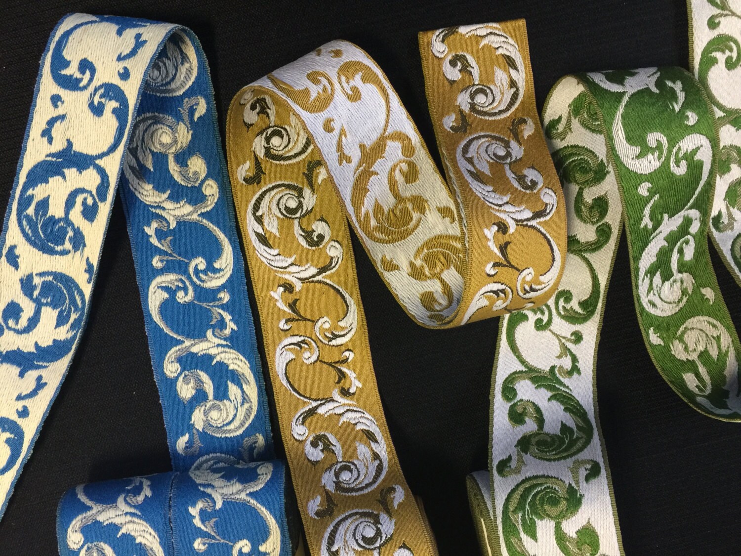 Vintage Jacquard Floral Embroidered Ribbon Trim. Hat Trims - Etsy UK