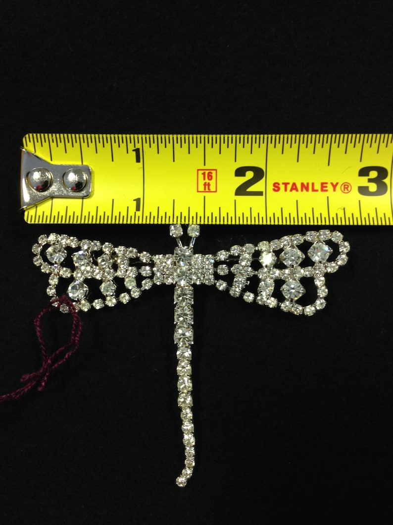 Rhinestone Dragonfly Brooch Crystals Dragonfly Brooch | Etsy
