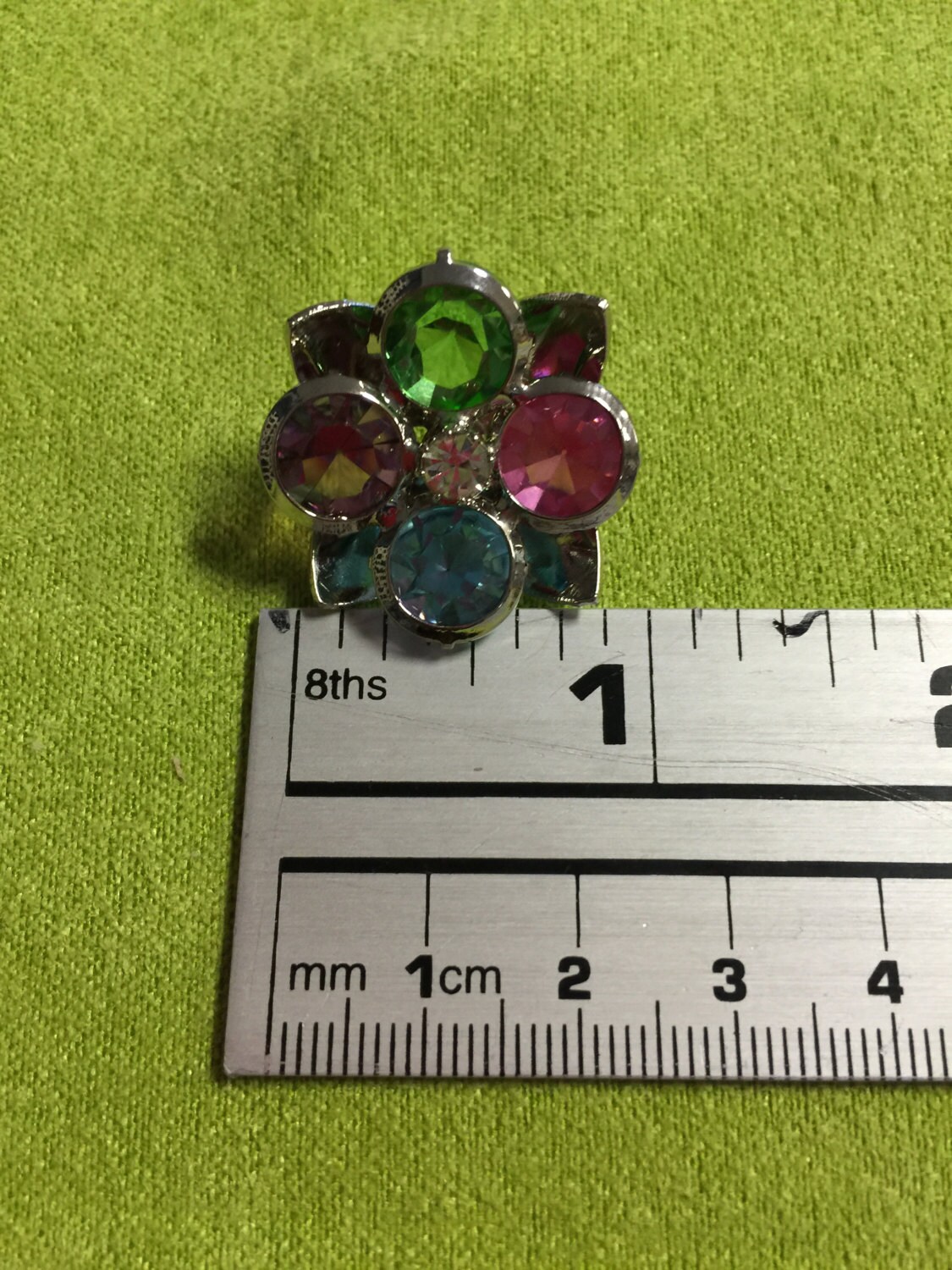 10 Czech Rhinestone Buttons. Made in Czech Republic. - Etsy