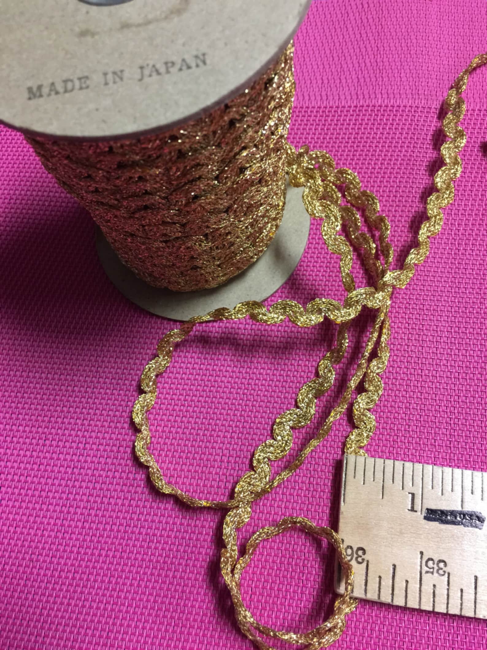 48 Yards of Metallic Gold Ric Rac Ribbon Gold Zigzag Ribbon - Etsy