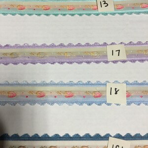 French Vintage Floral Ribbon With Pattern. Made in France. Sold by the ...