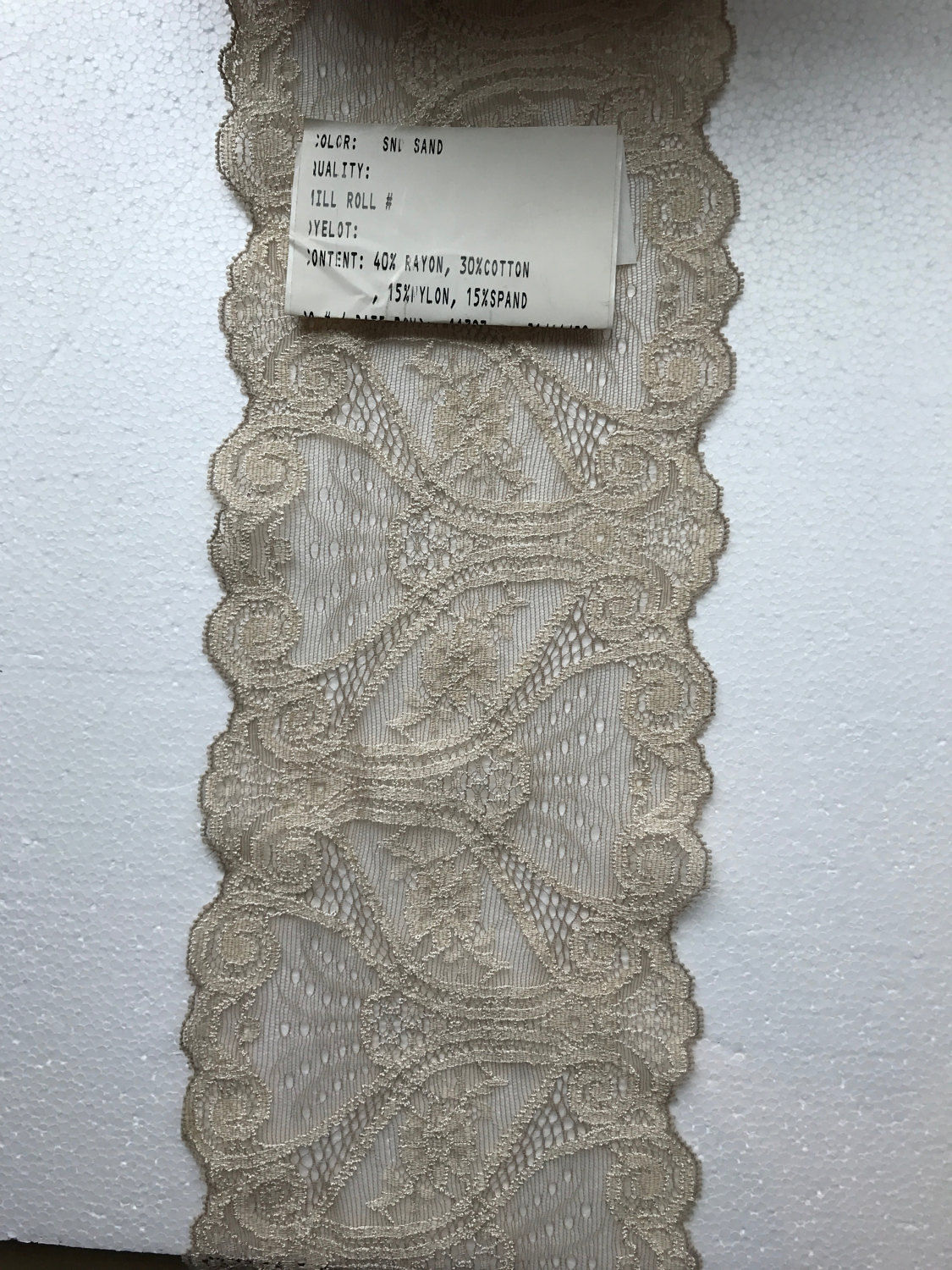 Soft Stretch Scalloped Lace. Sold by the yard. Made in the | Etsy