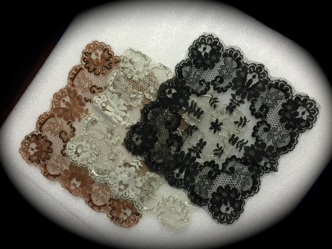 Lace Square Doily, Antique Lace Doily Mat Centrepiece, Made in France ...
