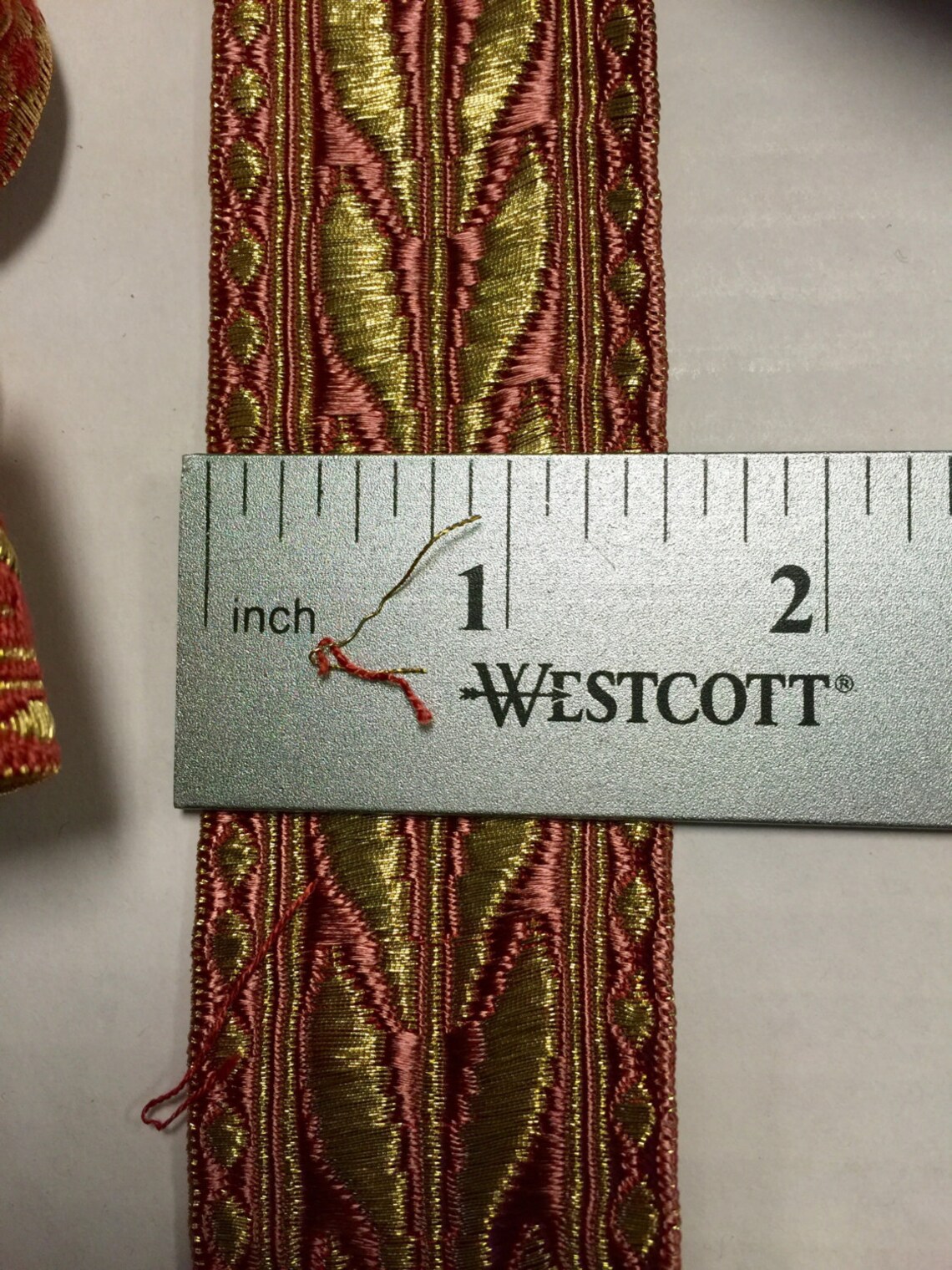 Metallic Vintage Trim Sold by the Yard. Made in | Etsy