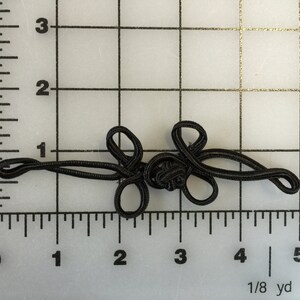 2 Pairs Black Braided Cord Frog Closure Buttons. - Etsy