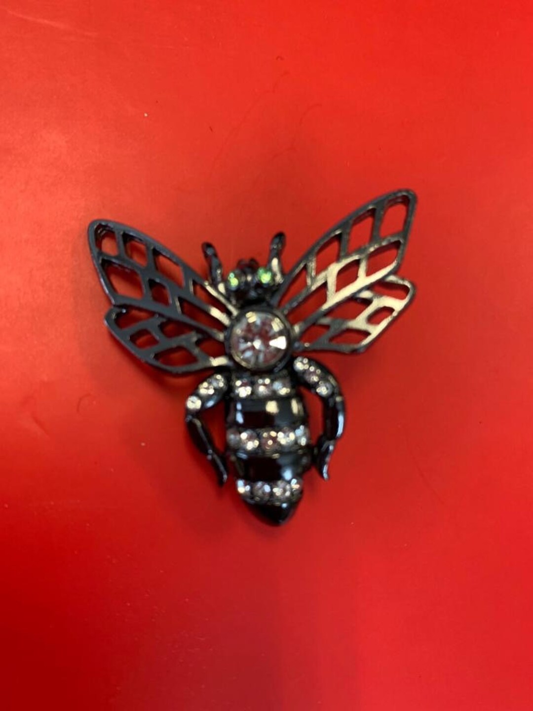 Rhinestone Bee Brooch. Please Look at All the Photos for Size. - Etsy