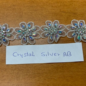 Crystal Rhinestone Trim. 1 1/2 Wide, Rhinestone Motif, Rhinestone Trim ...