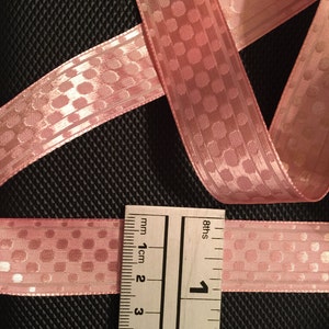 10 Yards of Pink Polka Dot Ribbon. Vintage Ribbon, Polka Dot Ribbon ...