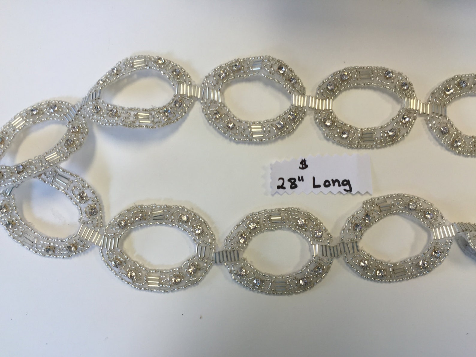 Beaded Circle With Rhinestone Motif Jewellery - Etsy