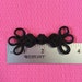 1 Pairs Black Braided Cord Frog Closure Buttons. - Etsy