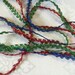 Metallic Ric Rac Ribbon, Green Zigzag Ribbon, Red Ric Rac Trim. Made in ...